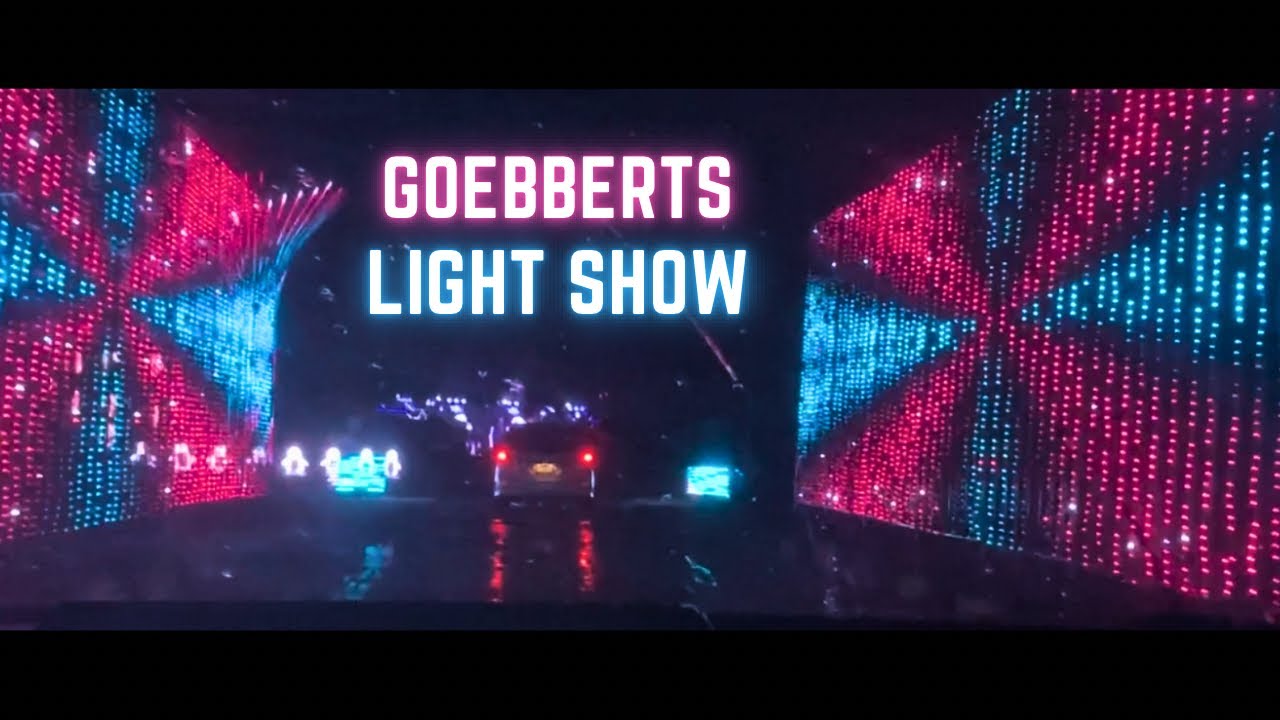Join us on an AWESOME LIGHT SHOW Drive Through - Goebberts Light Show ...
