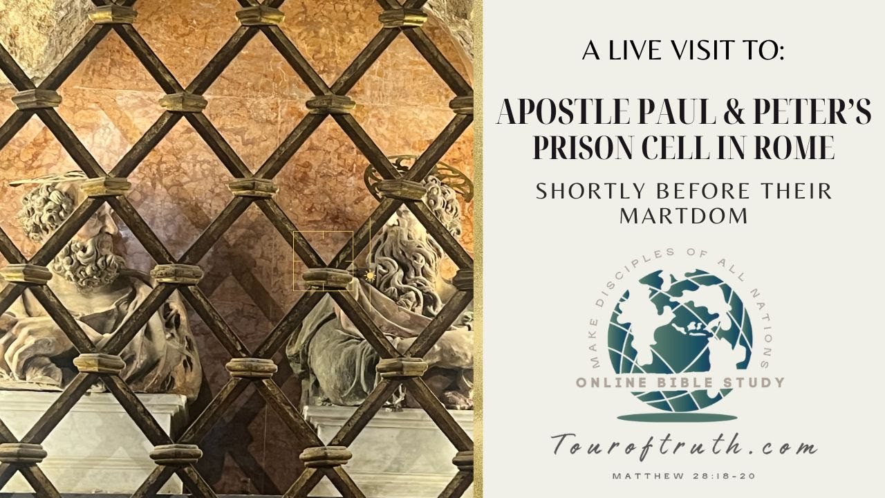 Visiting Apostle Paul & Peters Prison Cell in Rome before their ...