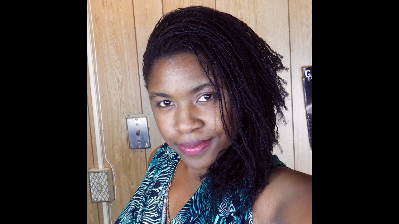 Micro Braidlocs on 4C Hair! - YouTube