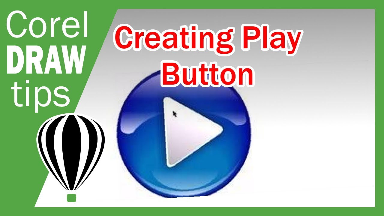 Play button in CorelDraw - YouTube