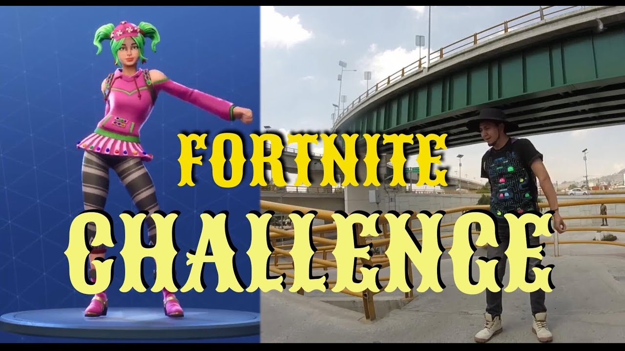 Dancing fortnite challenge in the streets / imitando bailes de fortnite ...