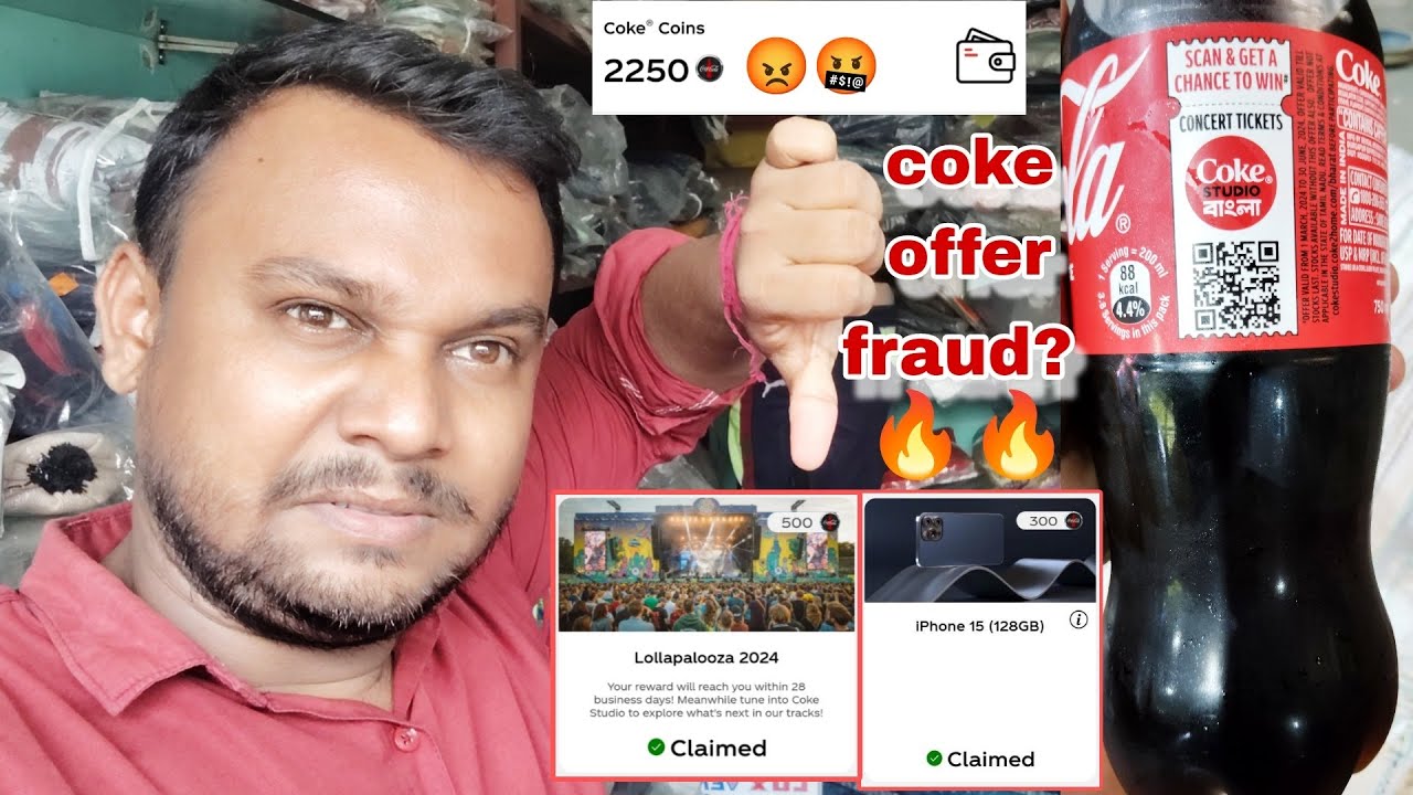 Coke Studio Bharat Contest Fraud ?? || coca cola scan and win contest ...