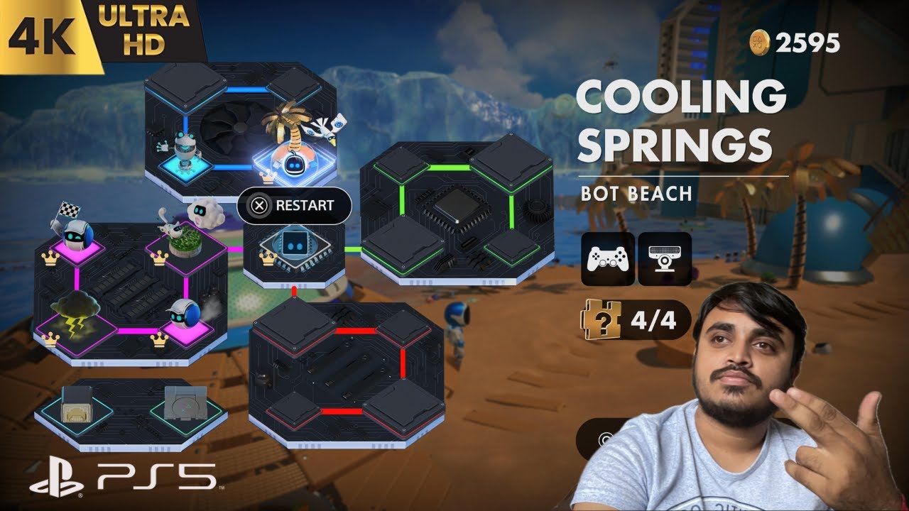 Astrobot Bot Beach Stage PUZZLES SOLVED in 5 MINUTES on PS5! - YouTube