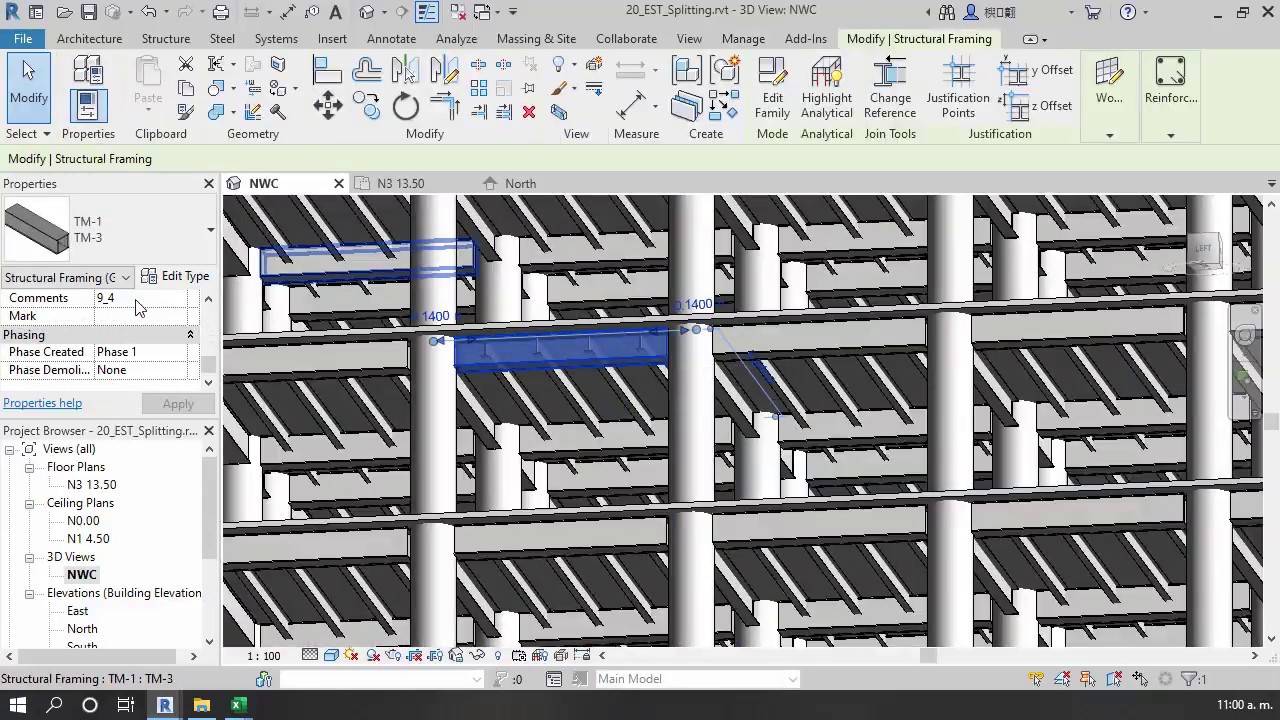 Spliting Model Elements in Revit 2020 with Dynamo 2.1 - YouTube