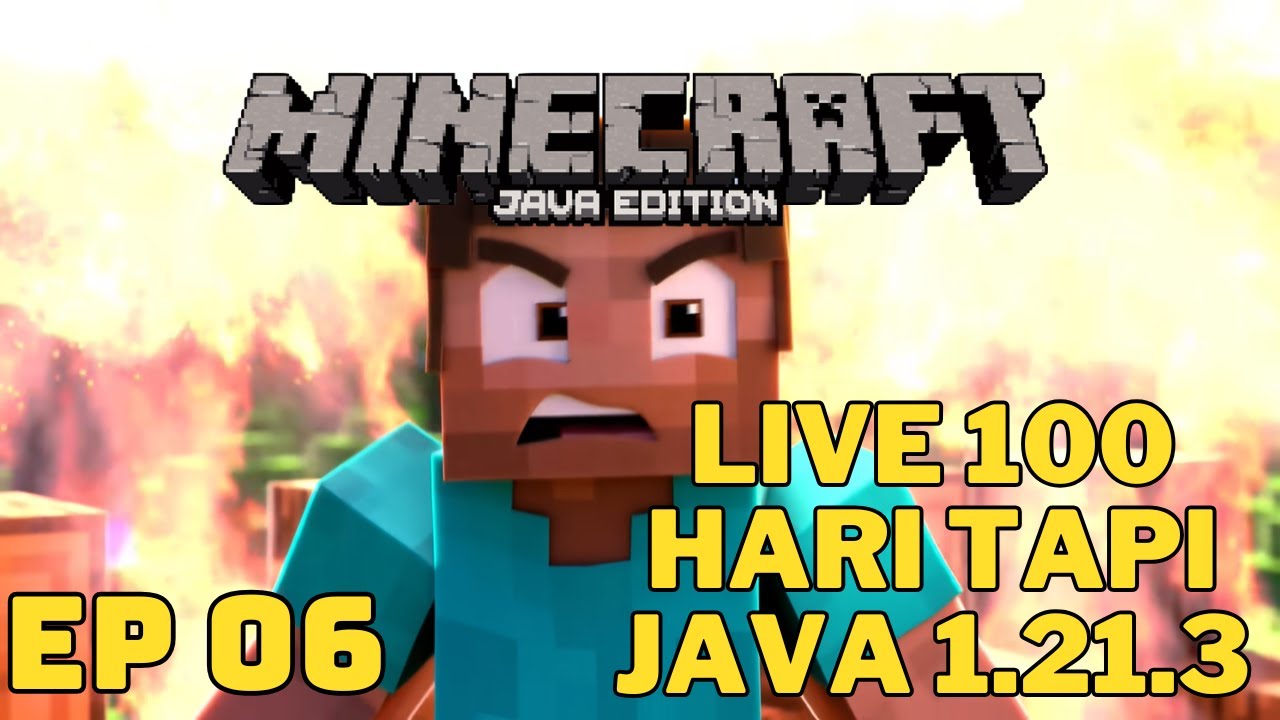 LIVE 100 HARI MINECRAFT SURVIVAL TAPI JAVA 1.21.3 INDONESIA ( NGBROL SANTAI BANG ) - YouTube