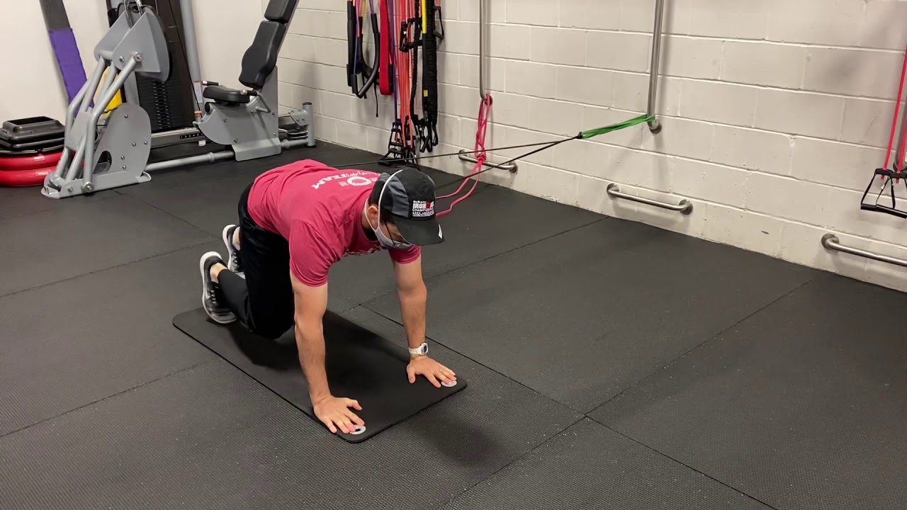 Lateral Banded Quad To Tall Plank - YouTube