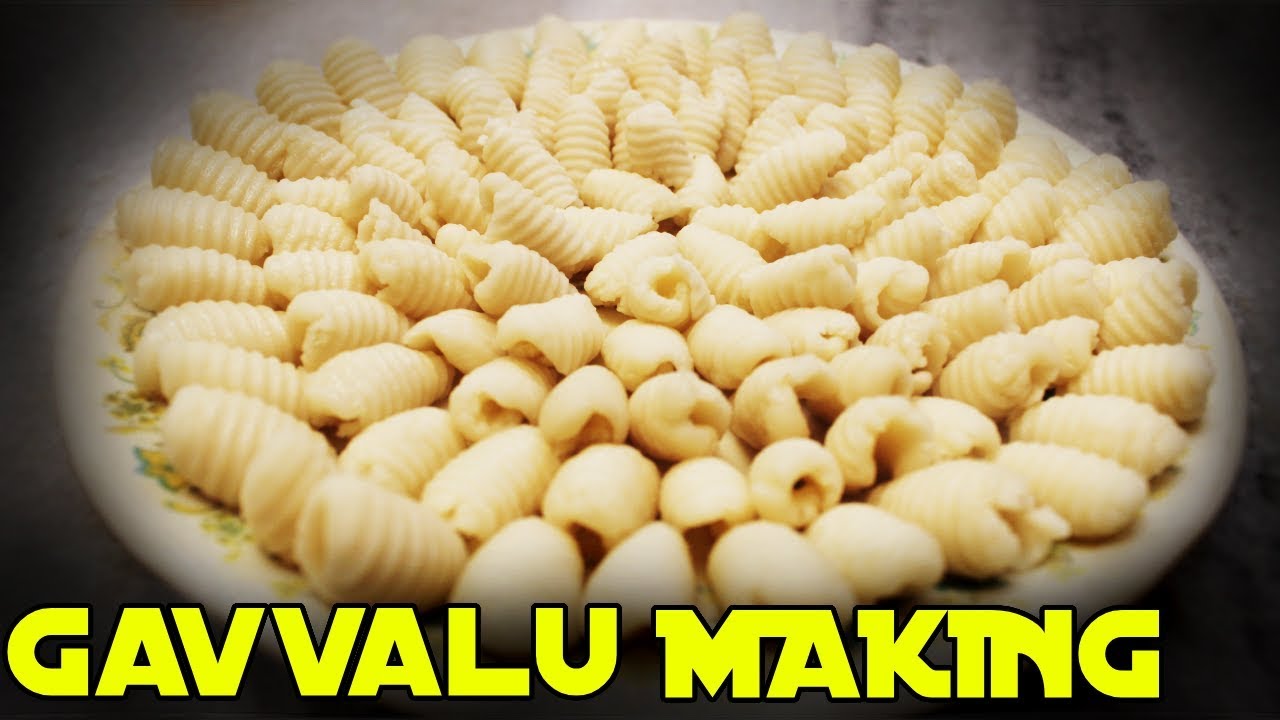 How to make Sweet Gavvalu in Telugu | Home Made Gavvalu Making Steps ...