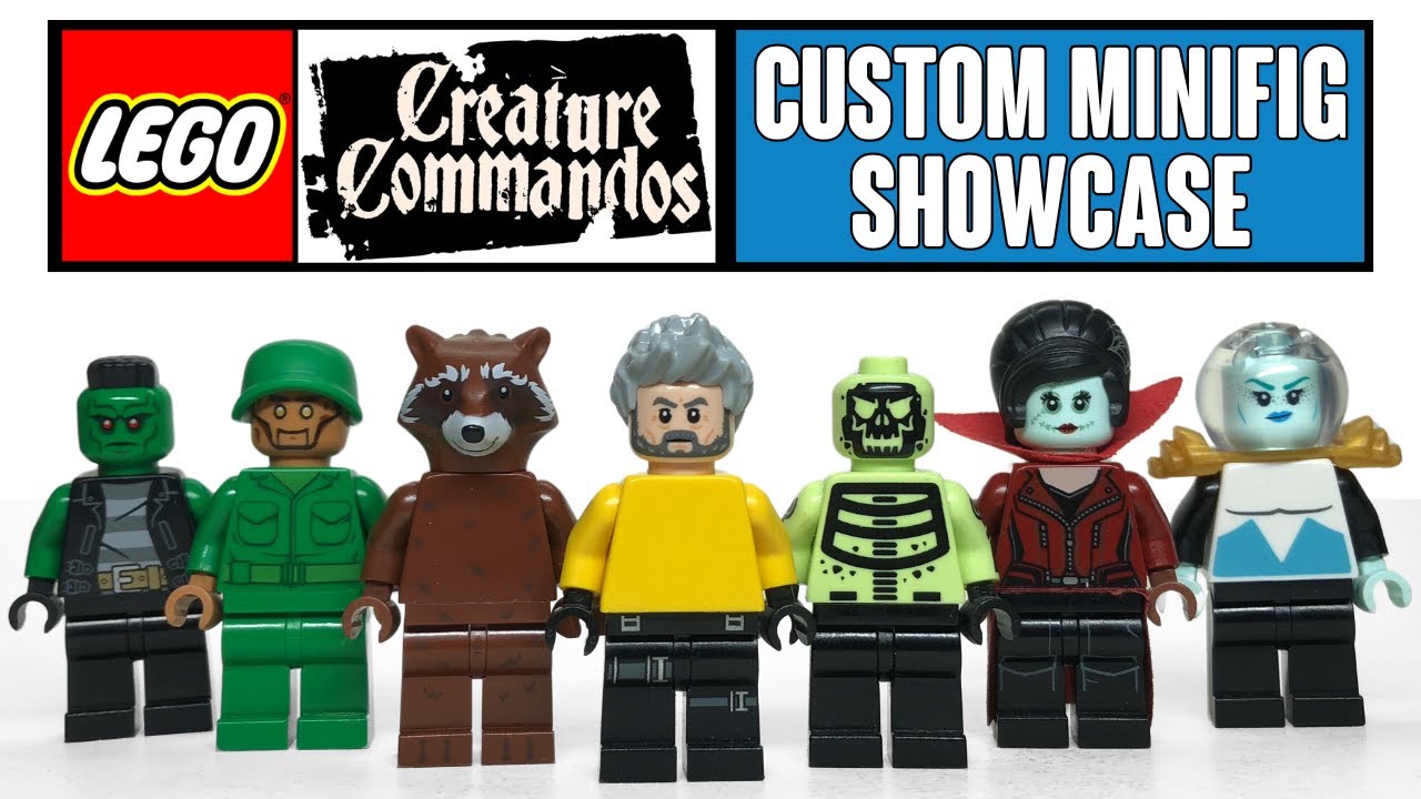 LEGO CREATURE COMMANDOS Custom Minifig Showcase - YouTube