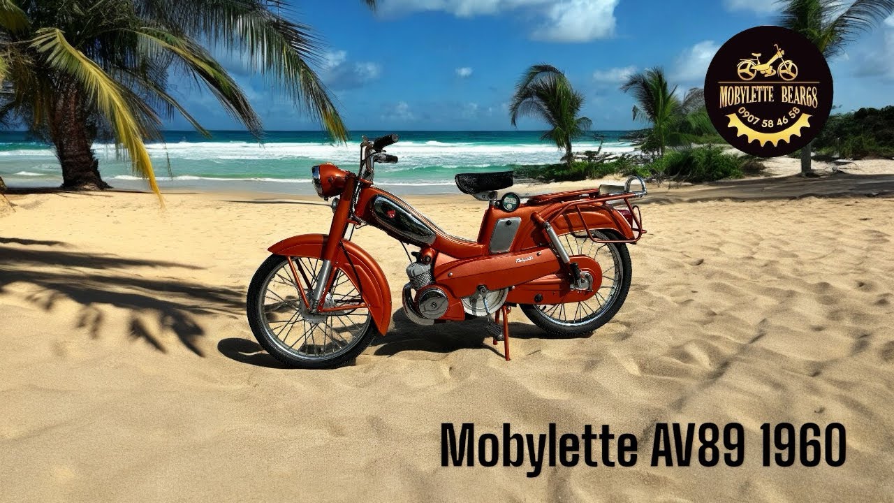 🇫🇷Mobylette AV89 1960 phuộc thẳng hàng hiếm, đặc biệt, Độc Đáo☎️A.Hội ...