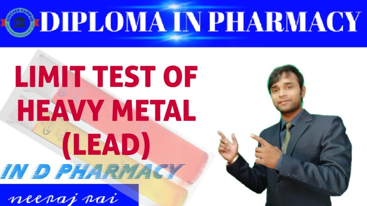 Limit test for Heavy Metal (Lead) Pharmaceutical Chemistry #Diploma # ...