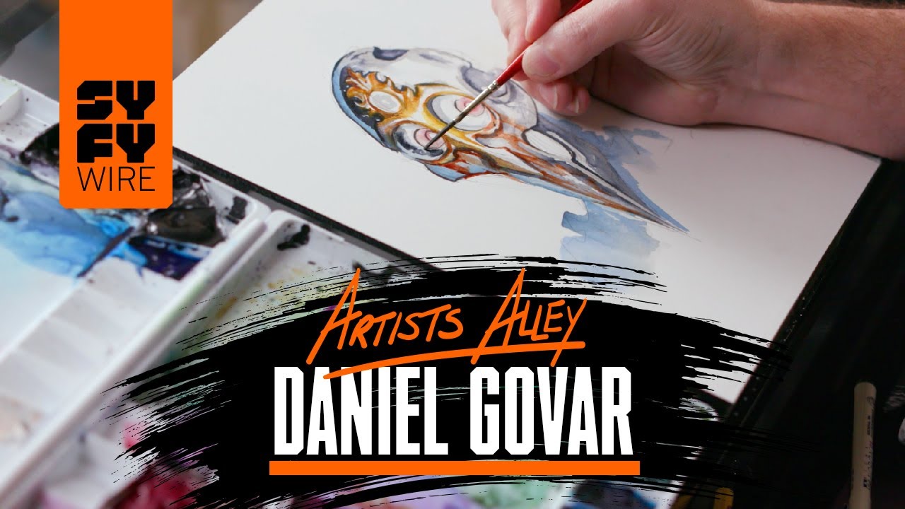 Watch Daniel Govar Paint An Android (Artists Alley) | SYFY WIRE - YouTube