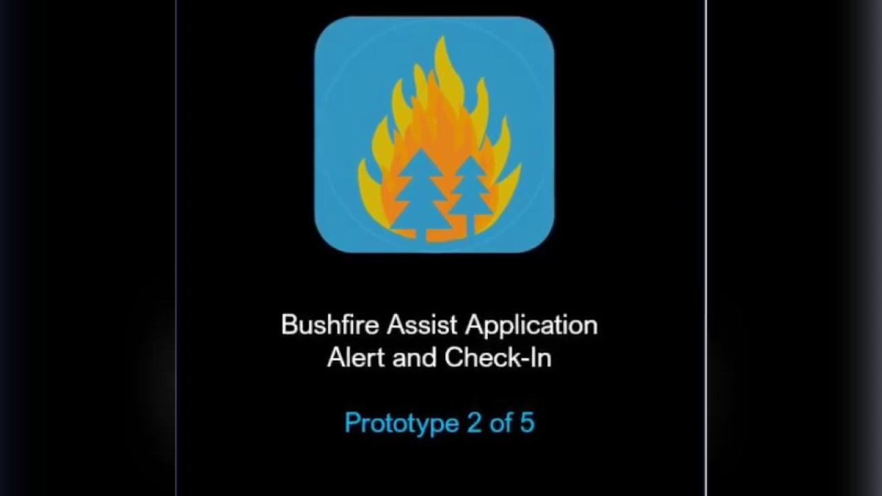 Bushfire Assist App Prototype video 2/5 - YouTube