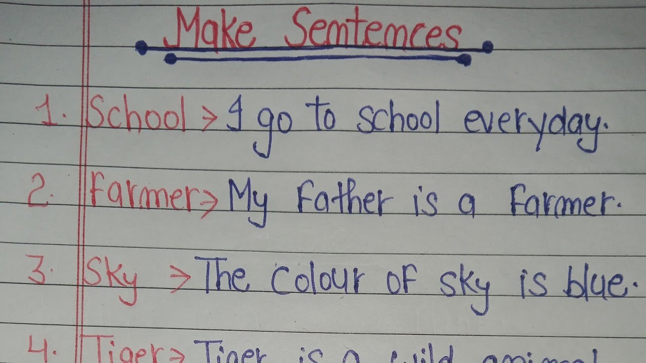 Make sentences || 30 small and easy sentences in english || Learn how ...