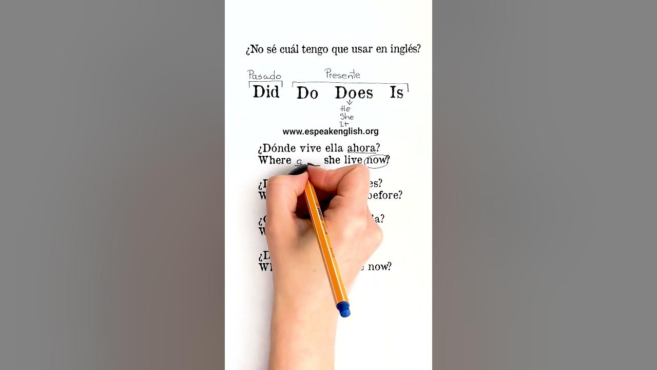 TE ENSEÑO COMO USAR DID DO DOES IS en INGLÉS👉CÓMO SE DICE en INGLÉS💛APRENDER INGLÉS así ES FÁCIL ...