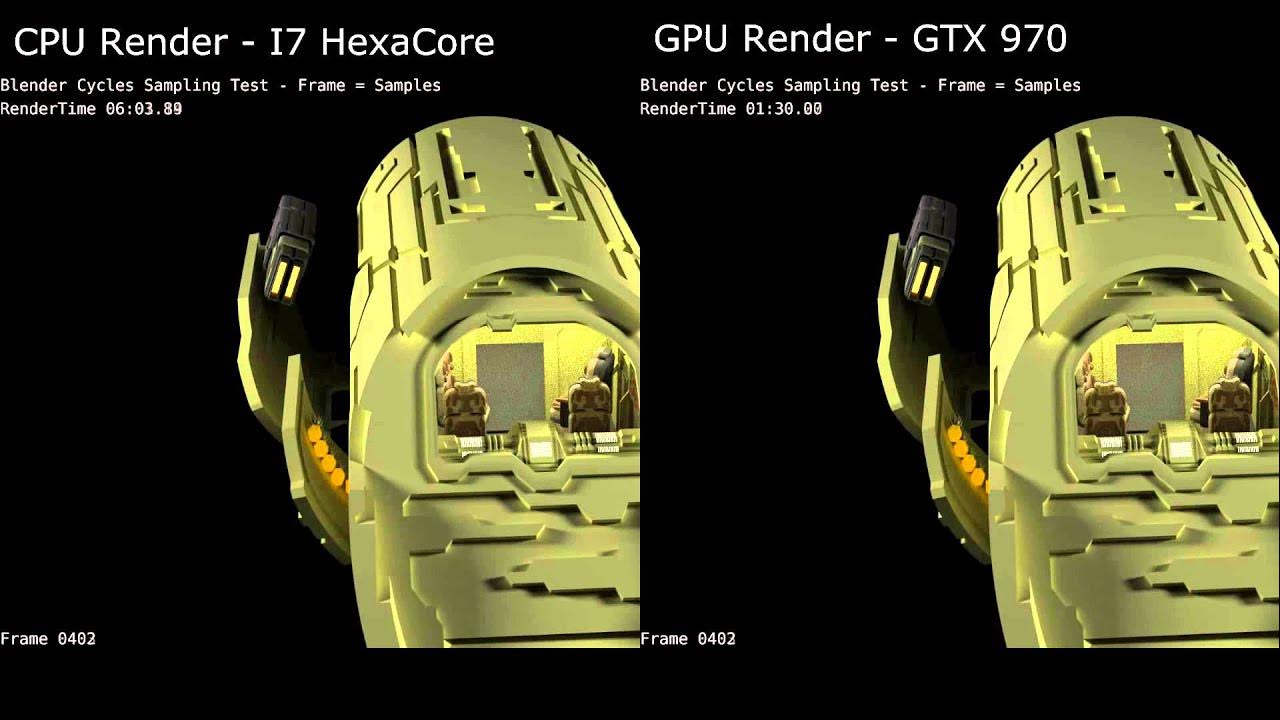 Blender Cycles CPU vs GPU Rendering - YouTube