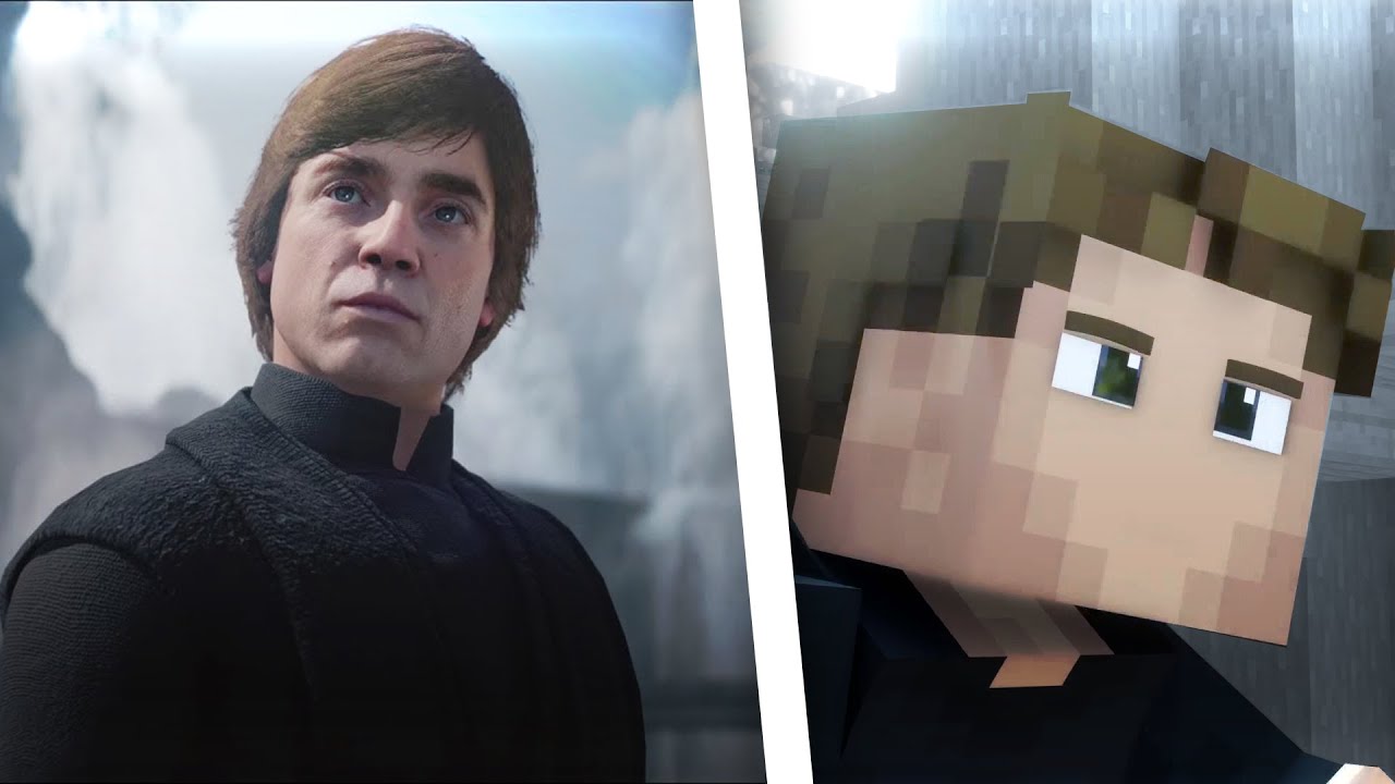 Luke's Battlefront Cutscene Remade in Minecraft Blender - YouTube