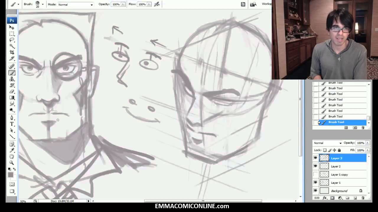 The KNKL SHOW Episode #74: Drawing MANLY Men! - YouTube