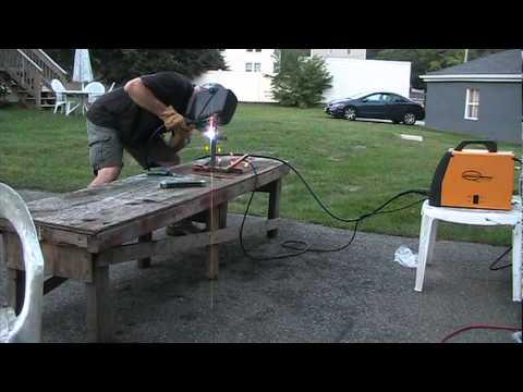 MIG welding practice 1 - YouTube