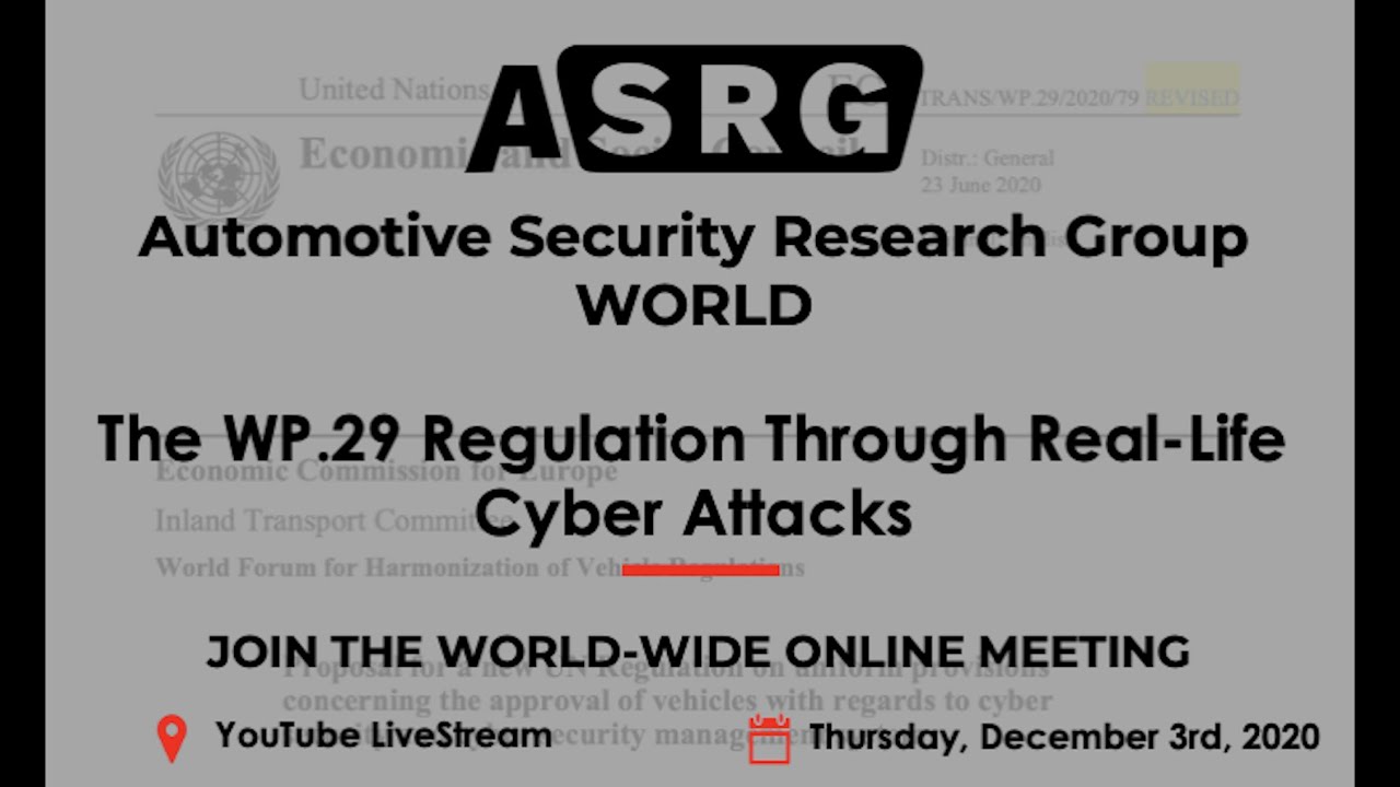 The WP.29 Regulation As Seen Through Real-Life Cyber Attacks - YouTube