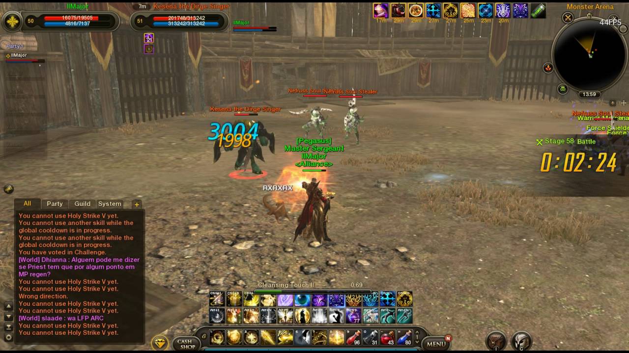 Cabal 2 - Monster Arena - Stage 51-60 (Priest) - YouTube