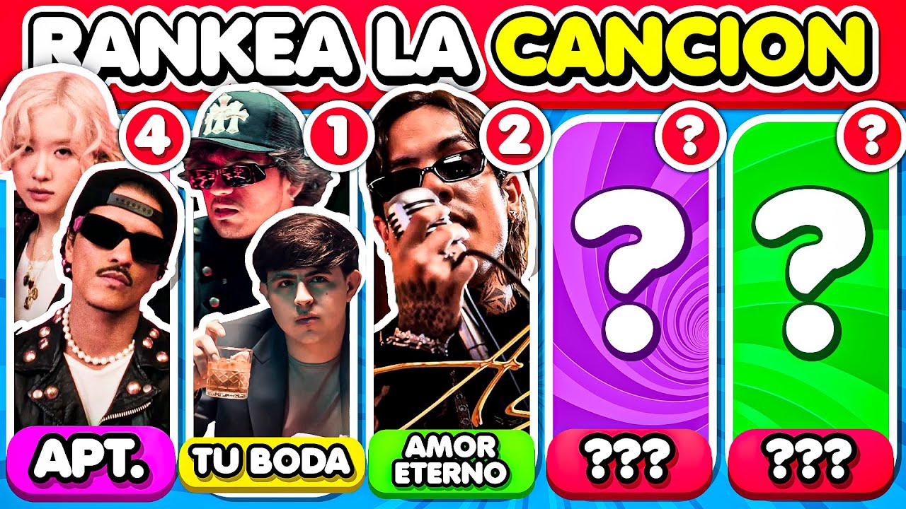 RANKEA la CANCION Sin Saber la Siguiente #2 🤯🎶🤔 Califica la Canción ...