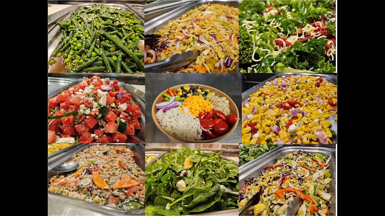 Delicious salad at food service center University of Saskatchewan - YouTube