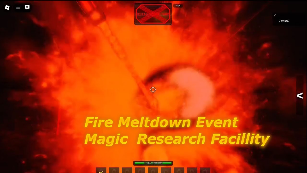 Magic Research Facility Fire Meltdown Event - YouTube