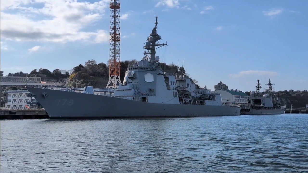 海上自衛隊 DD-153 護衛艦ゆうぎり、DDG-178 護衛艦あしがら 2025.02.15 - YouTube