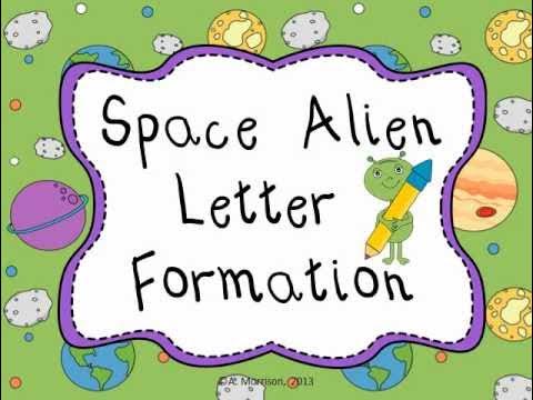 Space Alien Letter Formation - YouTube
