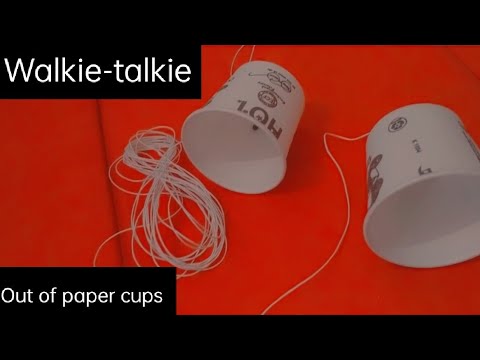 How to make Walkie-talkie || Out of paper cups || DIY Walkie-talkie at ...