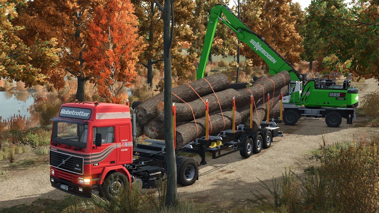 Farming Simulator 25 Schwarzmüller Timber Trailer Semi FS25 Mods - YouTube
