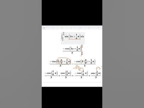 Integrate Trigonometric Function (Integrate sin expression) - YouTube