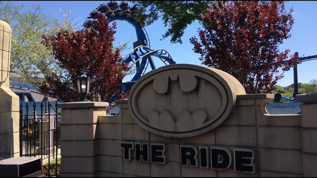 Batman the Ride off ride at Six Flags over Georgia - Atlanta, GA - YouTube