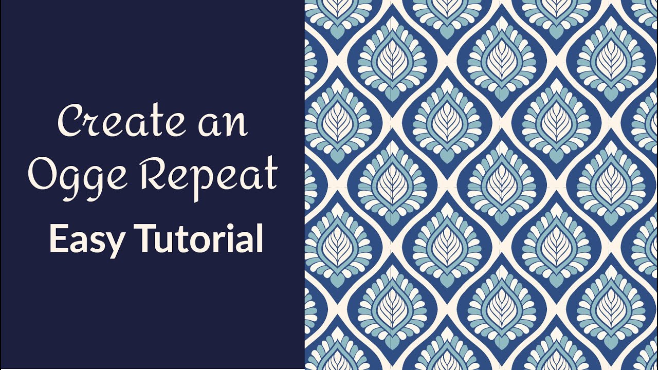 How to Create an Ogge Repeat Pattern with Bengali Motif in Illustrator ...