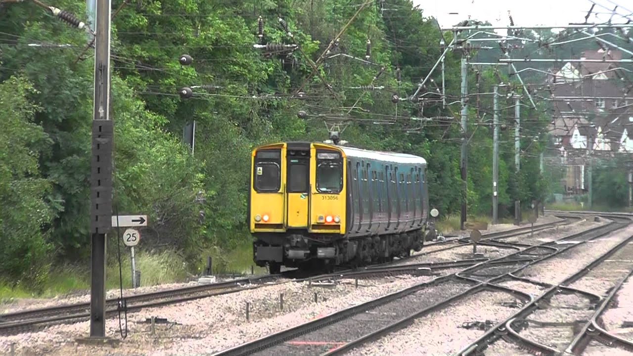 Trains passing through New Barnet on 30th June 2012 - YouTube