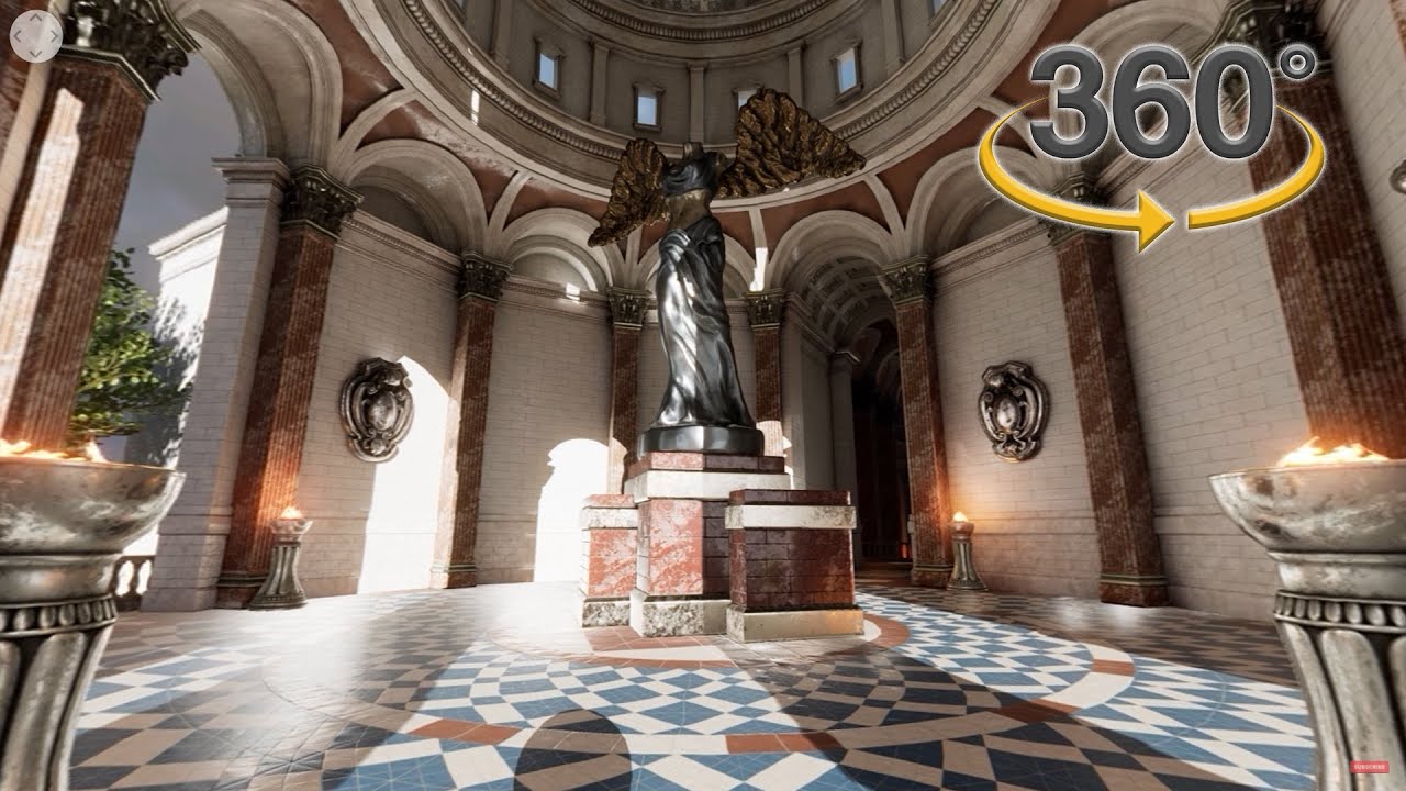 360° VR Peaceful Sun Temple Ambience for Relaxation, Meditation and ...