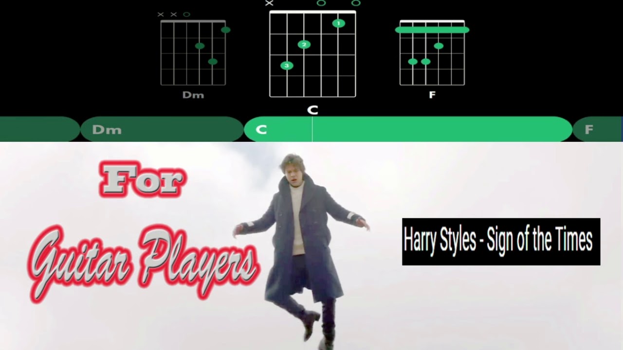 Harry Styles Sign of the Times - For Guitar - YouTube