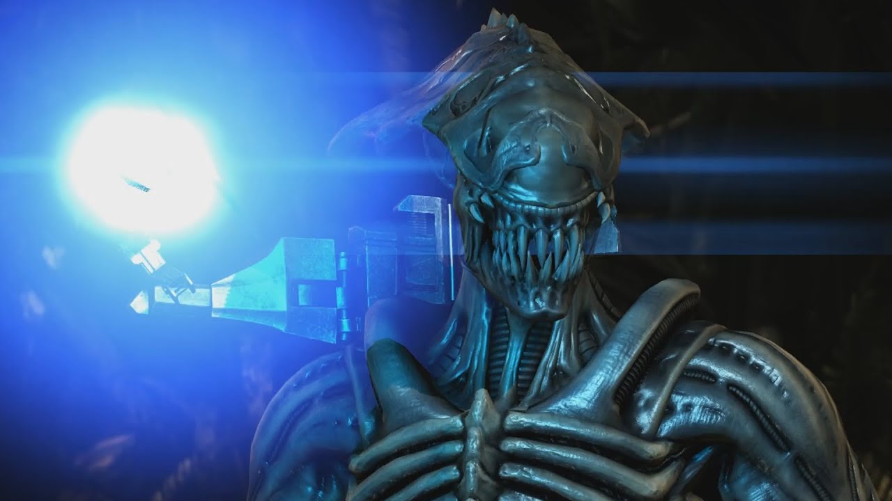 Mortal Kombat XL - Alien/Predator Mesh Swap Intro, X Ray, Victory Pose ...