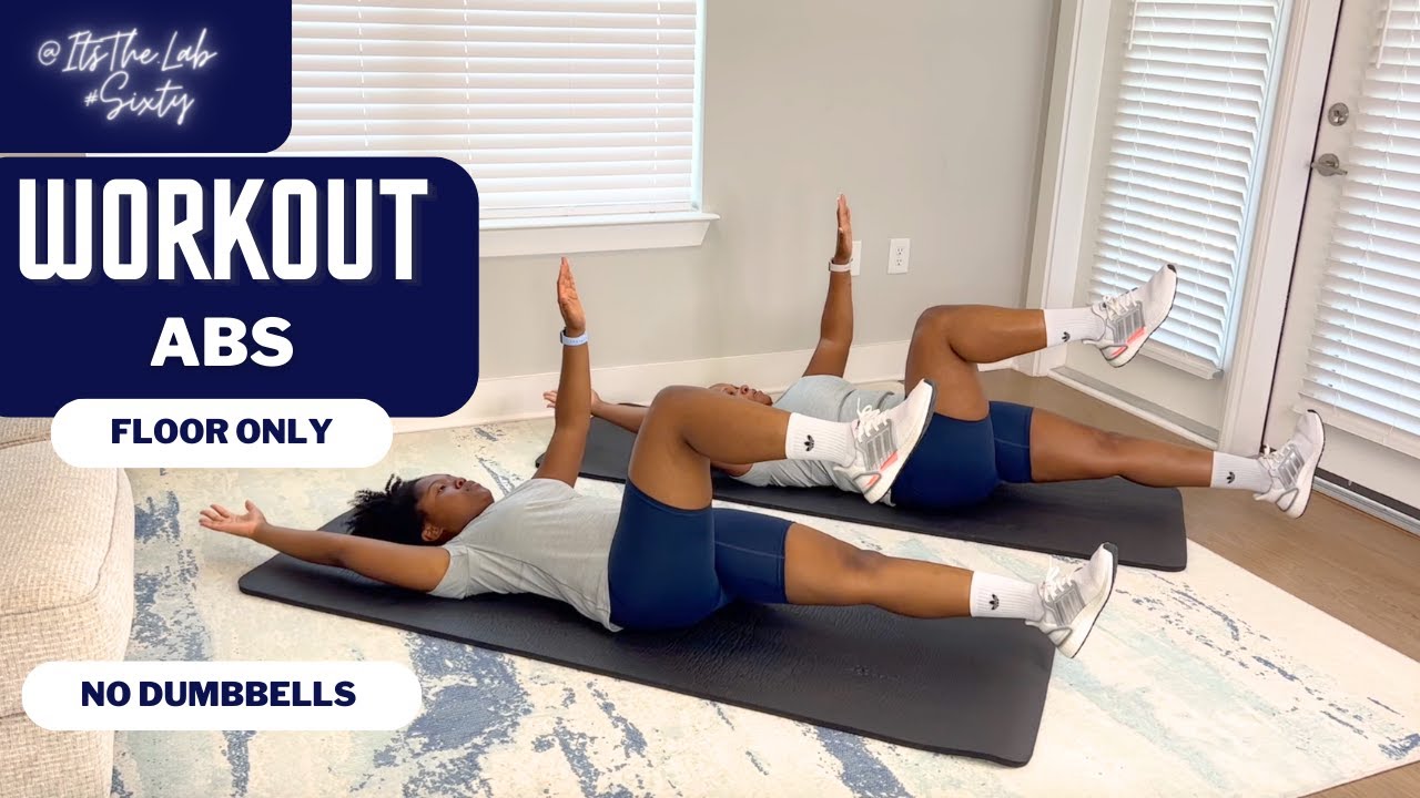 #60 : Abs Workout : Floor Exercises Only, NO Equipment/Dumbbells - YouTube