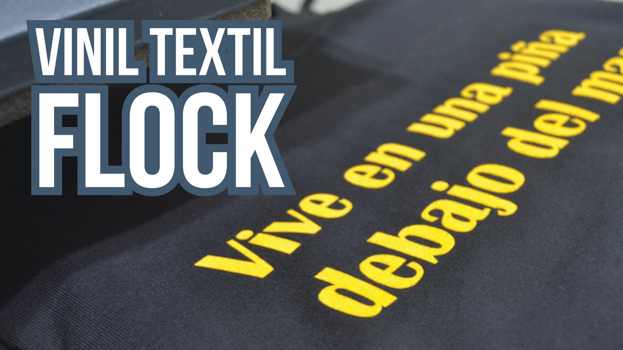 Estampando Vinil Textil Flock - YouTube