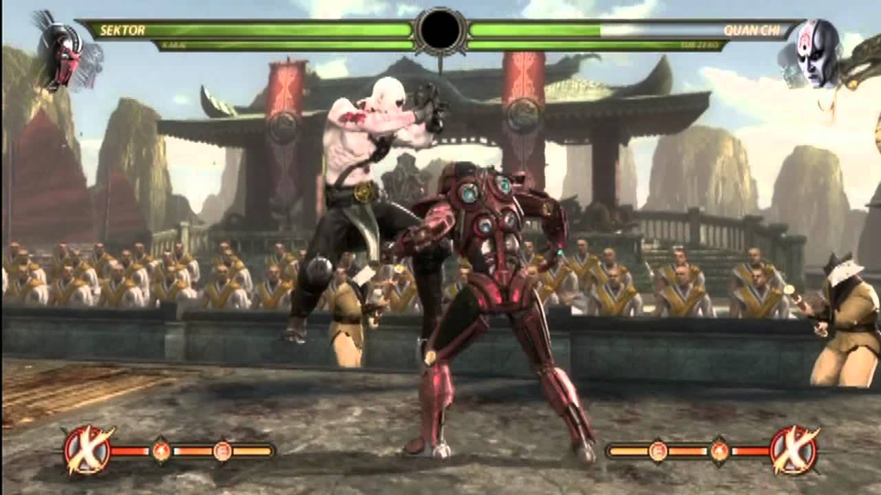 MK9 - Kabal & Sektor Glitch Tag team - YouTube