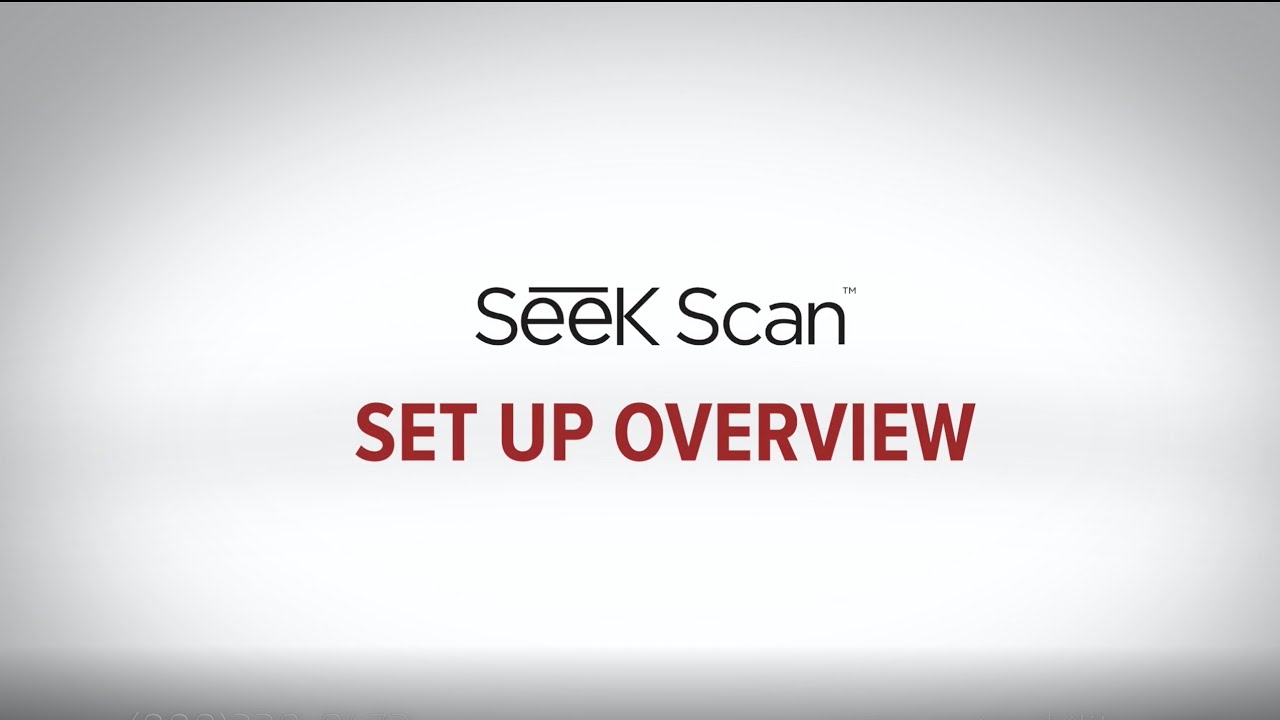 AWI Seek Scan Setup Instructions - YouTube