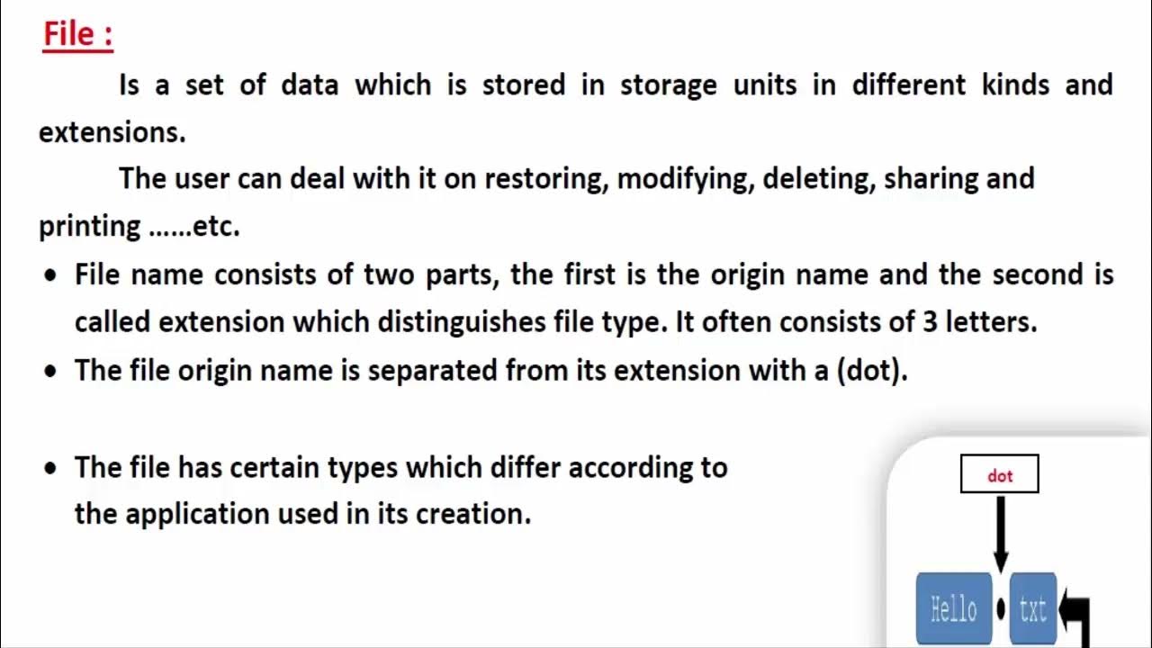 04 Dealing with files and folders - YouTube