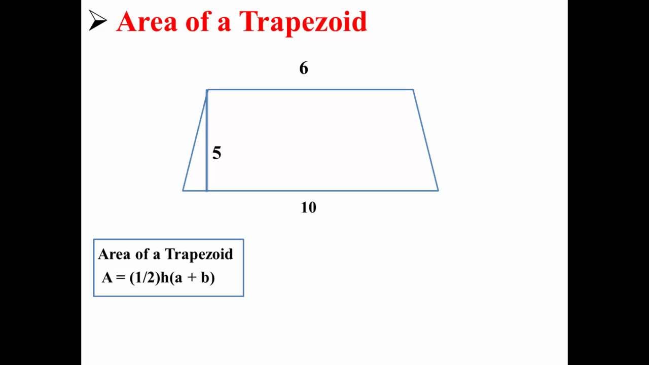 Area of a Trapezoid - YouTube