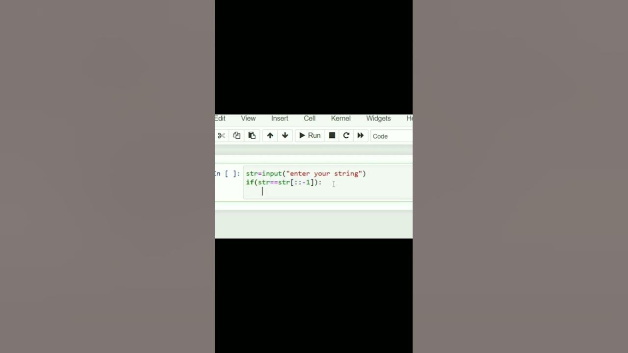 python string palindrome. @DrSridevi #python #pythoncode - YouTube
