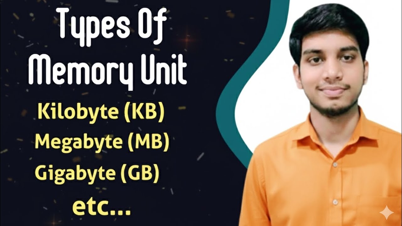 Types of memory unit. Kilobyte, megabyte, gigabyte etc.. - YouTube