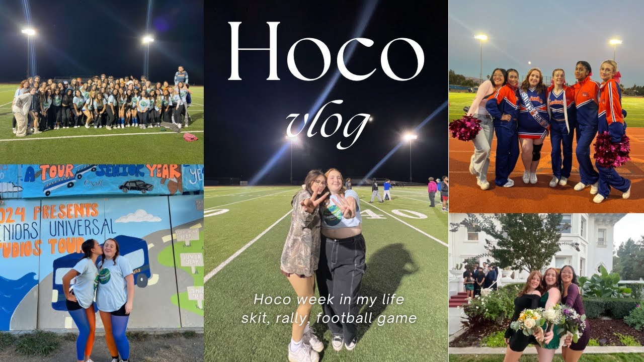 HOCO WEEK IN MY LIFE!! (sprit days, skit, rally, football game and more ...