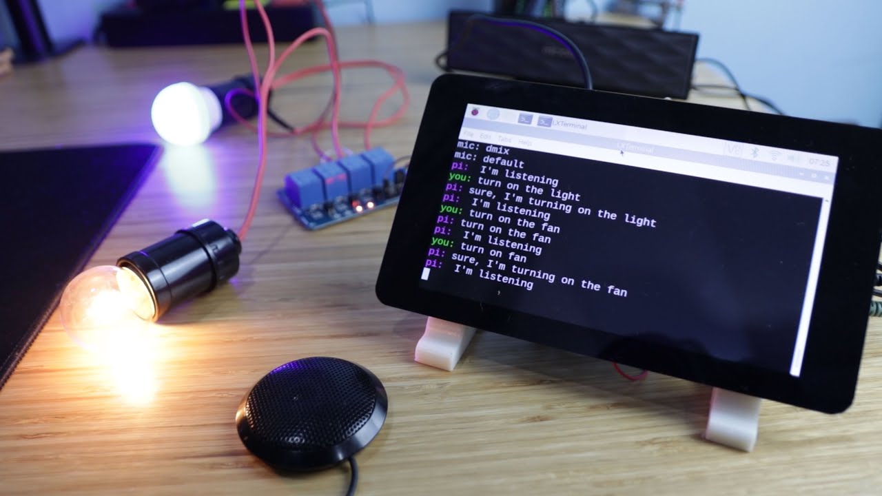 Control lights using voice control on Raspberry Pi 4 - YouTube