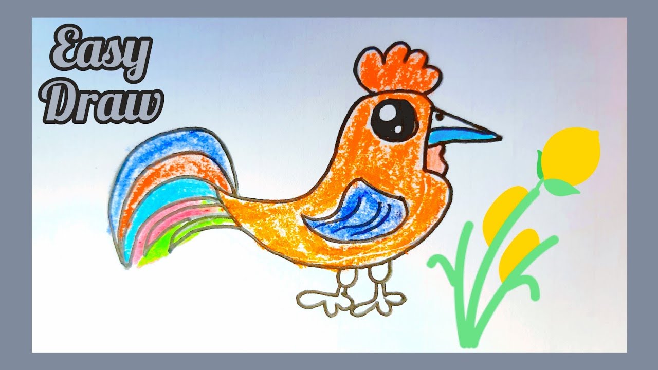 HOW TO DRAW A CUTE CHICKEN | NICE DRAWING FOR KIDS | STEP BY STEP, BY ...