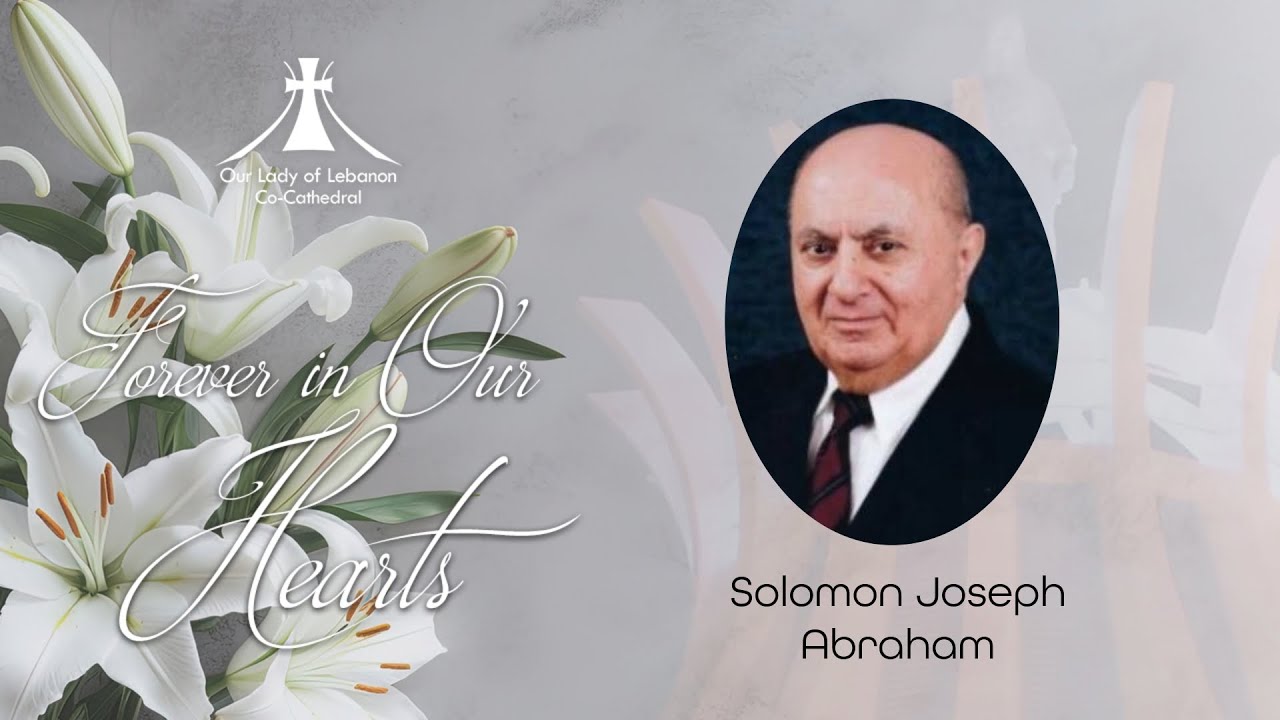 Funeral Service for the late Solomon Joseph Abraham | Tuesday 13th of August 2024 at 11:00 am ...